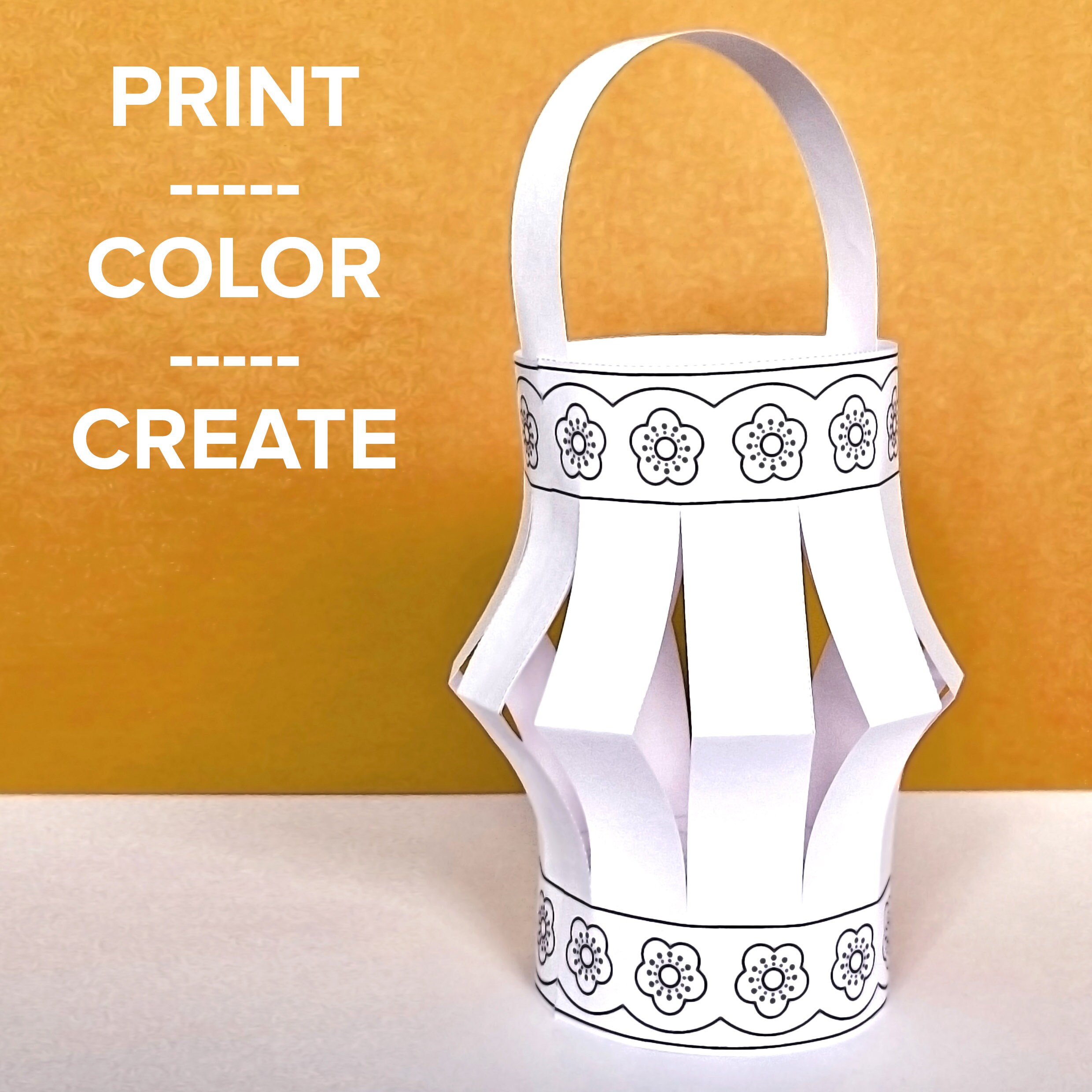 Chinese New Year Paper Lantern Craft, Lunar Spring Festival of Light ...