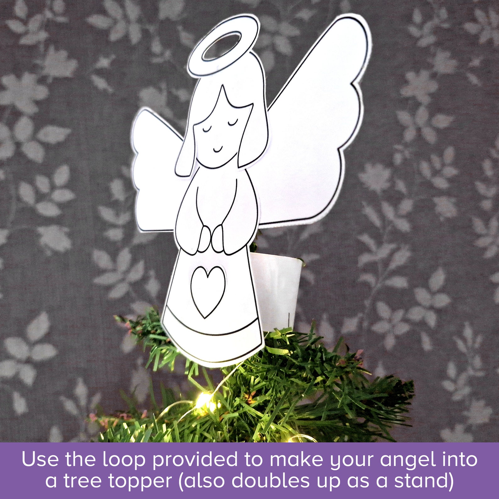 Angel Cut & Paste Craft, Christmas Fairy Color and Build Kit, Paper ...