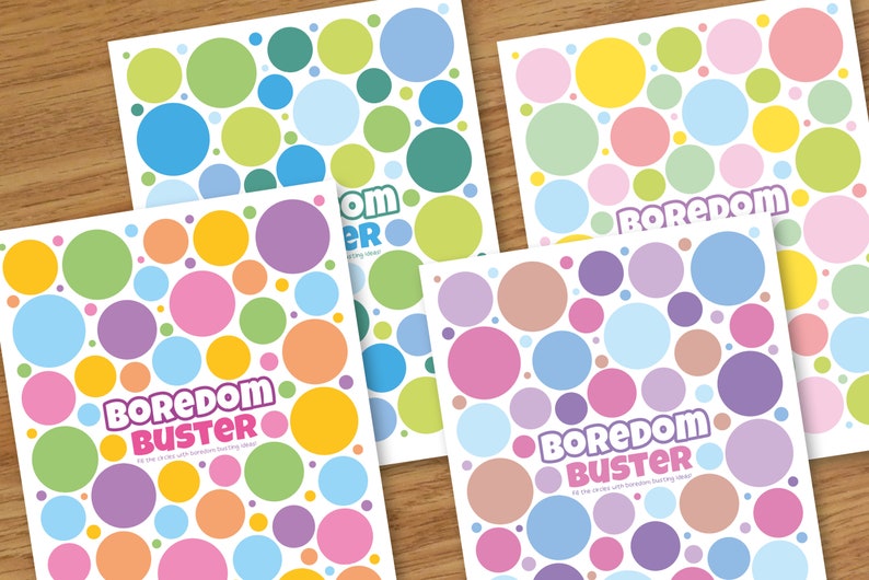 Summer Bucket List Boredom Busters, Kids School Break Activity Planner ...