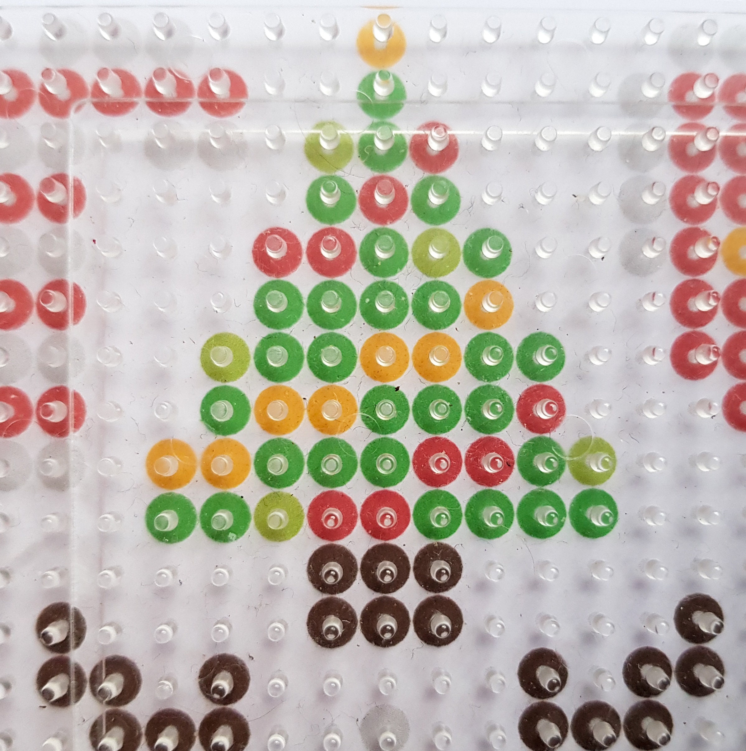 Christmas Fuse Bead Template, Santa Claus Craft Pattern, Hama Perler ...