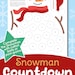Snowman Christmas Countdown Advent Calendar, Children's Cotton Ball ...