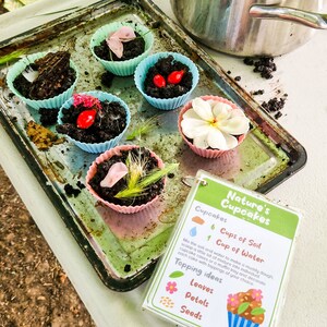 Mud Kitchen Recipe Cards, Kids Outdoor Nature Cooking Role Play Pack ...