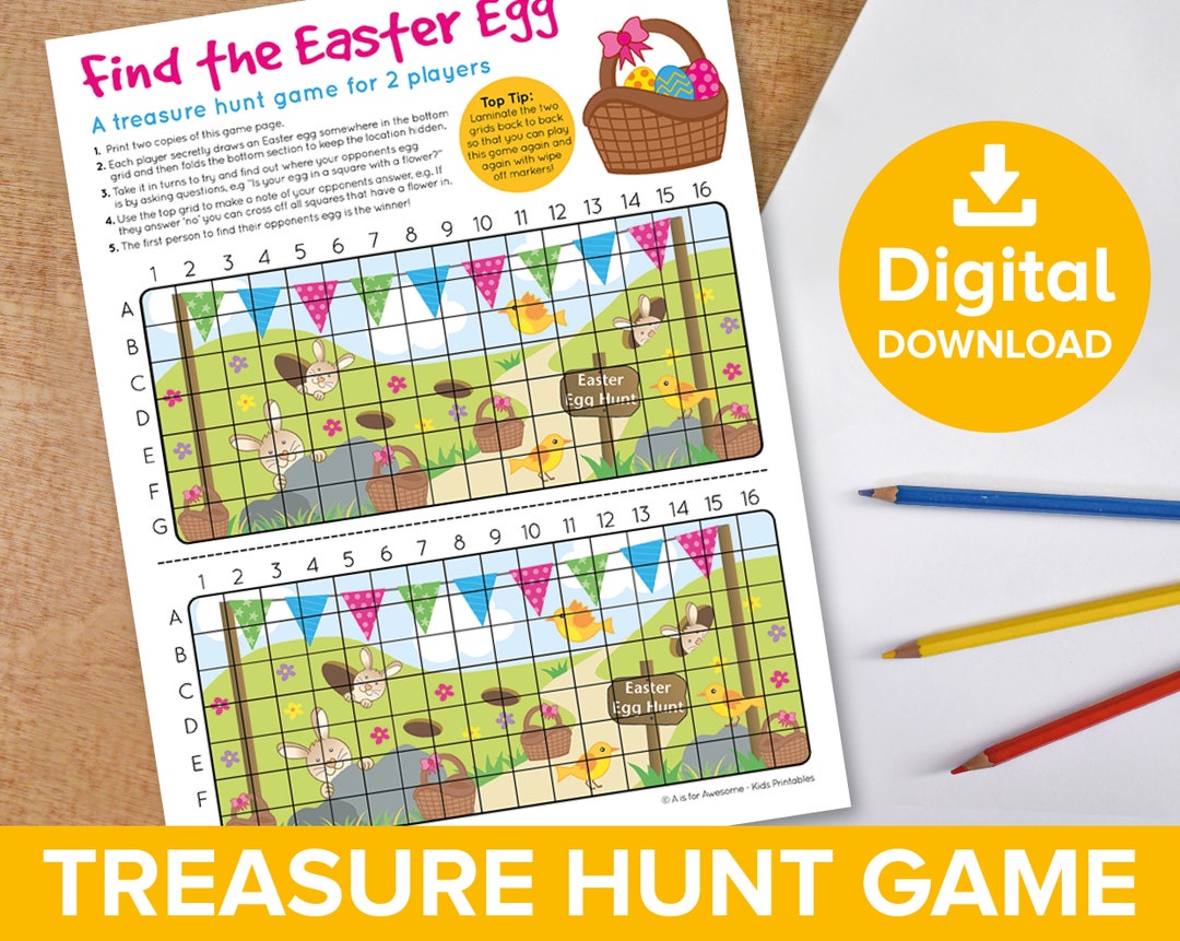 Easter Treasure Hunt Game, Play Find the Egg Challenge, Kids Bunny 2 ...