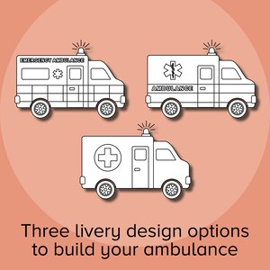 Build an Ambulance Cut & Paste Craft, Emergency Services Rescue Vehicle ...