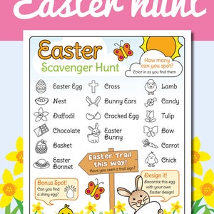 National Holidays Scavenger Hunt Bundle, 7 Celebration Find Color ...