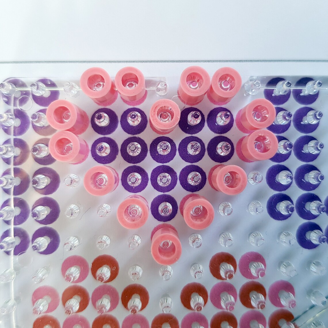 Valentine's Fuse Bead Template, Best Friend BFF Love Craft Gift, Hearts ...