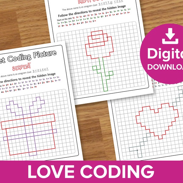 Valentine Pixel Art - Etsy