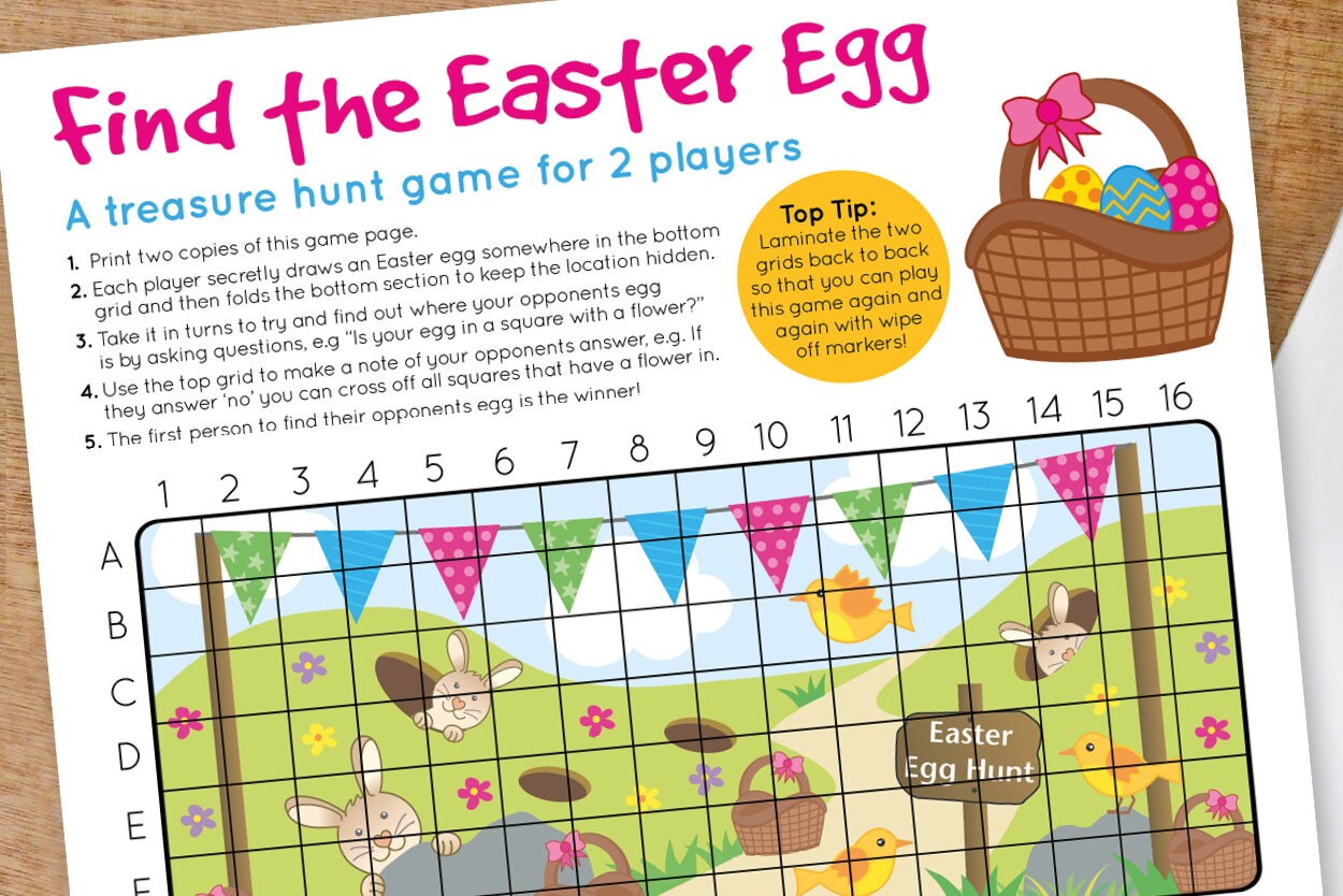 Easter Treasure Hunt Game, Play Find the Egg Challenge, Kids Bunny 2 ...