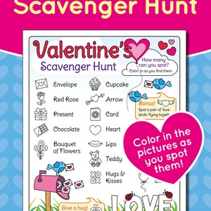 National Holidays Scavenger Hunt Bundle, 7 Celebration Find Color ...