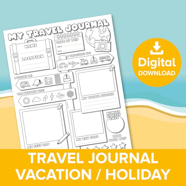 Travel Journal - Etsy