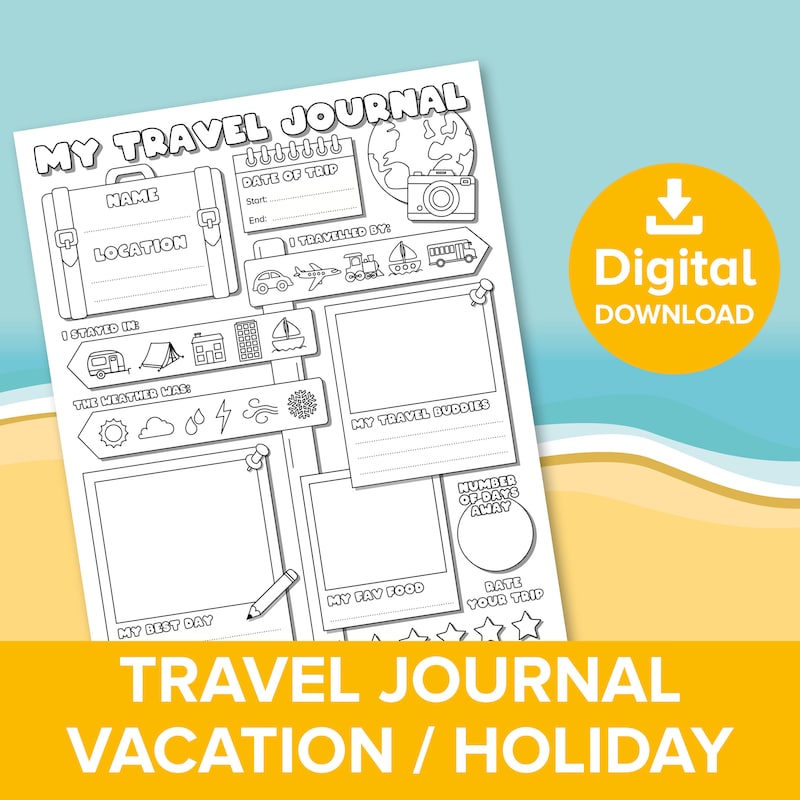 Travel Journal - Etsy