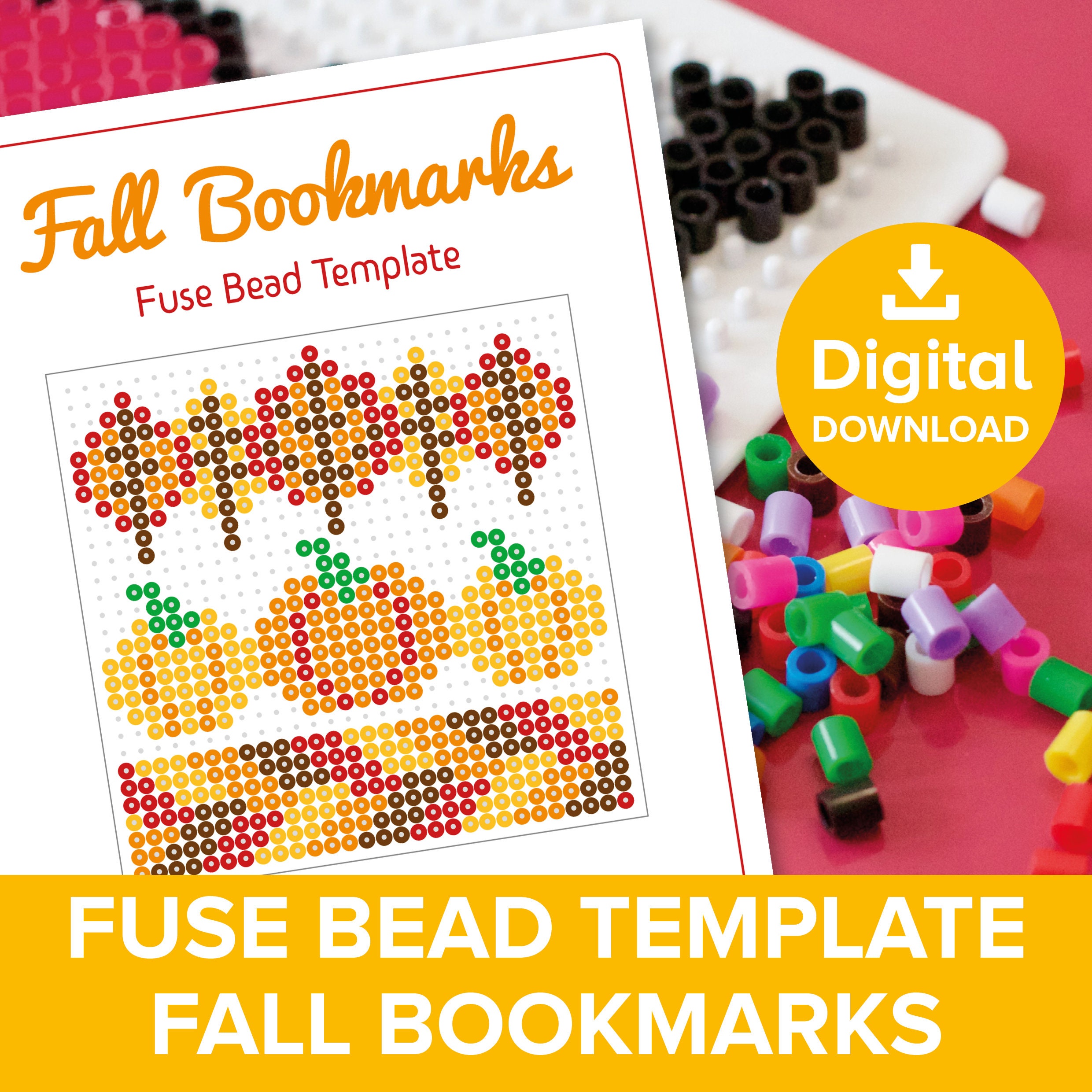 Fall Napkin Holders Fuse Bead Craft Template, Thanksgiving Pumpkin ...