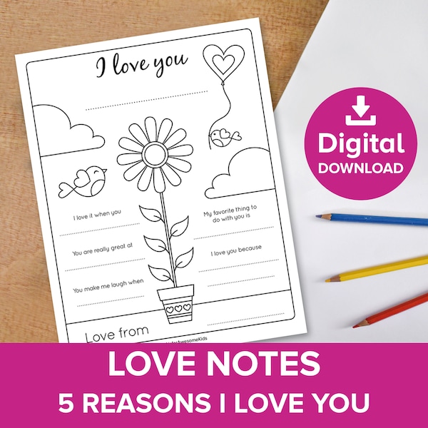 I Love You Because - Etsy