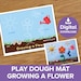 Roll a Snowman Play Dough Mat Game, Kids Christmas Playdoh Dice ...