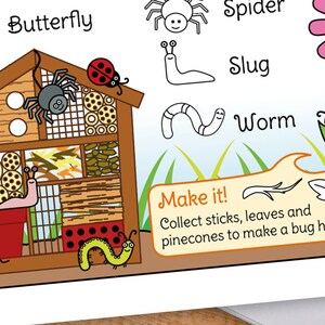 Minibeasts Scavenger Hunt, Kids Spot & Color Insect Nature Walk ...