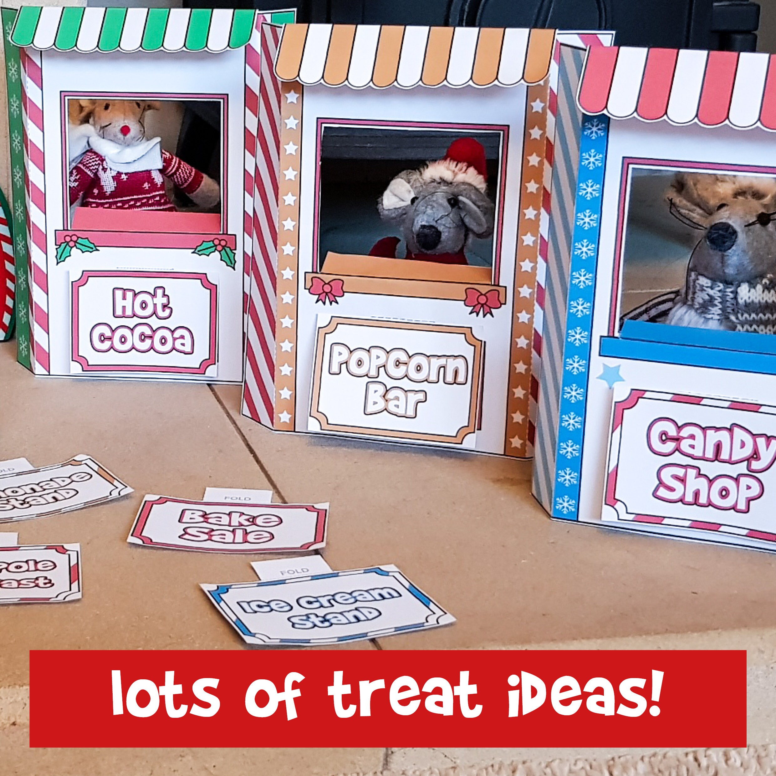 Elf Treat Stand Printable Shop Prop Christmas Hot Cocoa - Etsy