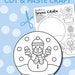 Snow Globe Cut & Paste Craft, Christmas Snow Dome Color and Build Kit ...