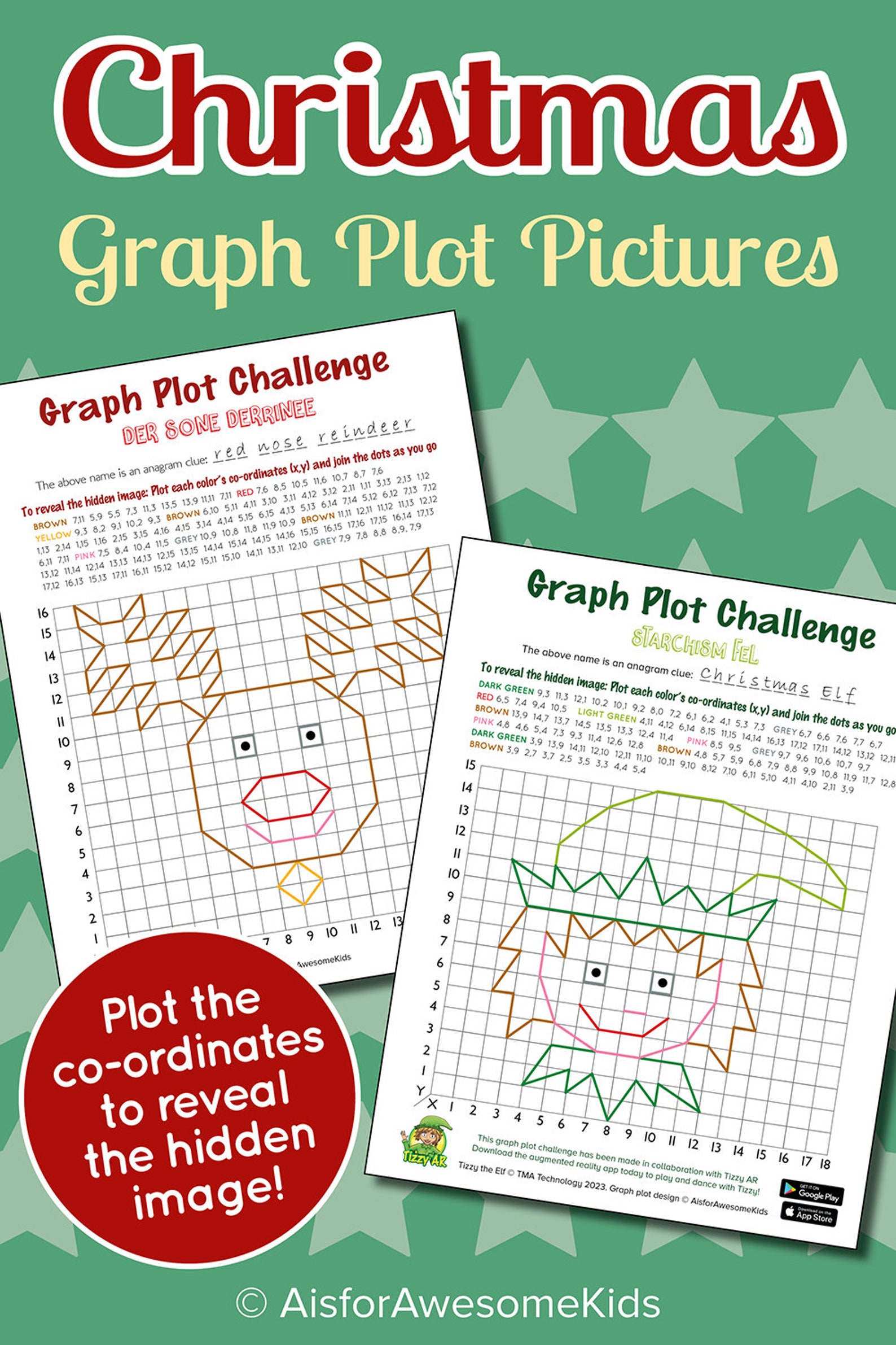 Christmas Coding Worksheet Bundle, Xmas Picture Reveal Challenge ...