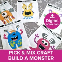 Printable Vampire Halloween Craft for Kids, Easy Cut and Paste DIY ...