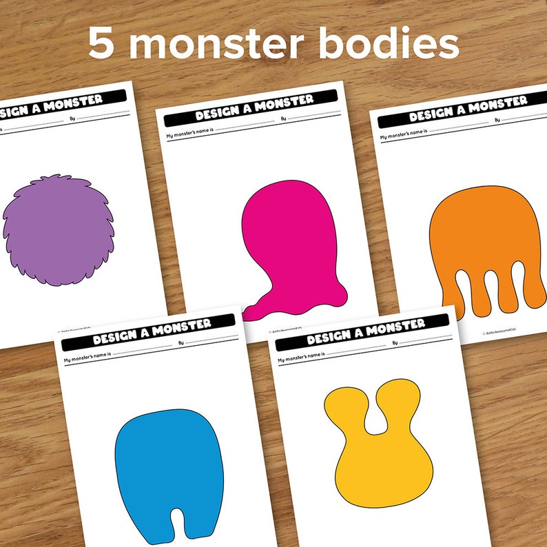 Monster Pick & Mix Craft Printable, Halloween Party Cut and Paste ...