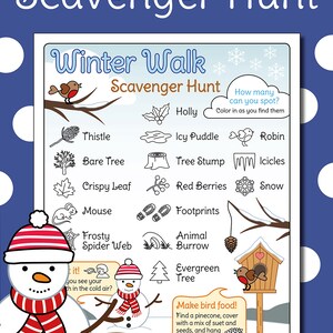 Four Seasons Nature Walk Scavenger Hunt, Kids Spot & Color Treasure ...