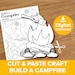 Build an Owl Cut & Paste Craft, Autumn Bird Coloring Printable Kit ...