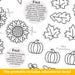 Fall Wreath Cut & Paste Craft, Autumn Harvest Festival Paper Door ...