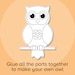 Build an Owl Cut & Paste Craft, Autumn Bird Coloring Printable Kit ...