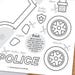 Build a Police Car Cut & Paste Craft, Emergency Service Vehicle ...