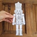 Nutcracker Cut & Paste Craft, Christmas Toy Soldier Color Build Kit ...