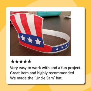 4th July Paper Hats Craft, Independence Day Celebration Party Hat, USA ...