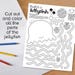 Jellyfish Cut & Paste Craft Printable, Marine Jelly Fish Color and ...