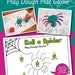 Halloween Play Dough Mat Bundle, Kids Spooky Playdough Doh, Roll a ...