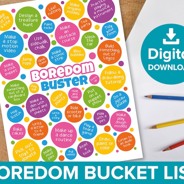 Boredom Buster - Etsy
