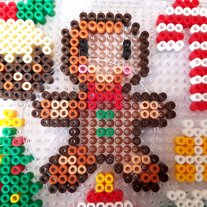 Christmas Fuse Bead Template Hama Perler Nabbi Beads - Etsy