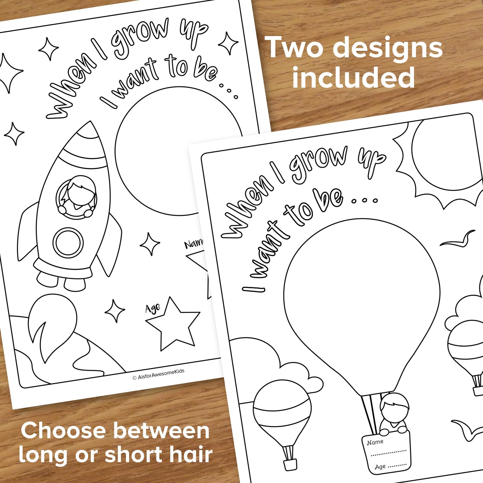 When I Grow up Worksheet, My Dream Job Drawing Prompt Poster, Childrens ...