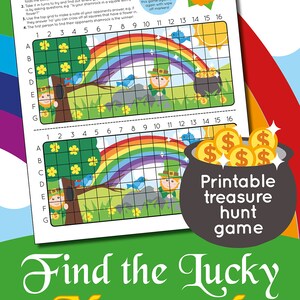 St Patrick's Day Treasure Hunt Game Find the Lucky - Etsy