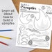 Campfire Cut & Paste Craft Printable, Summer Camping Color and Build ...