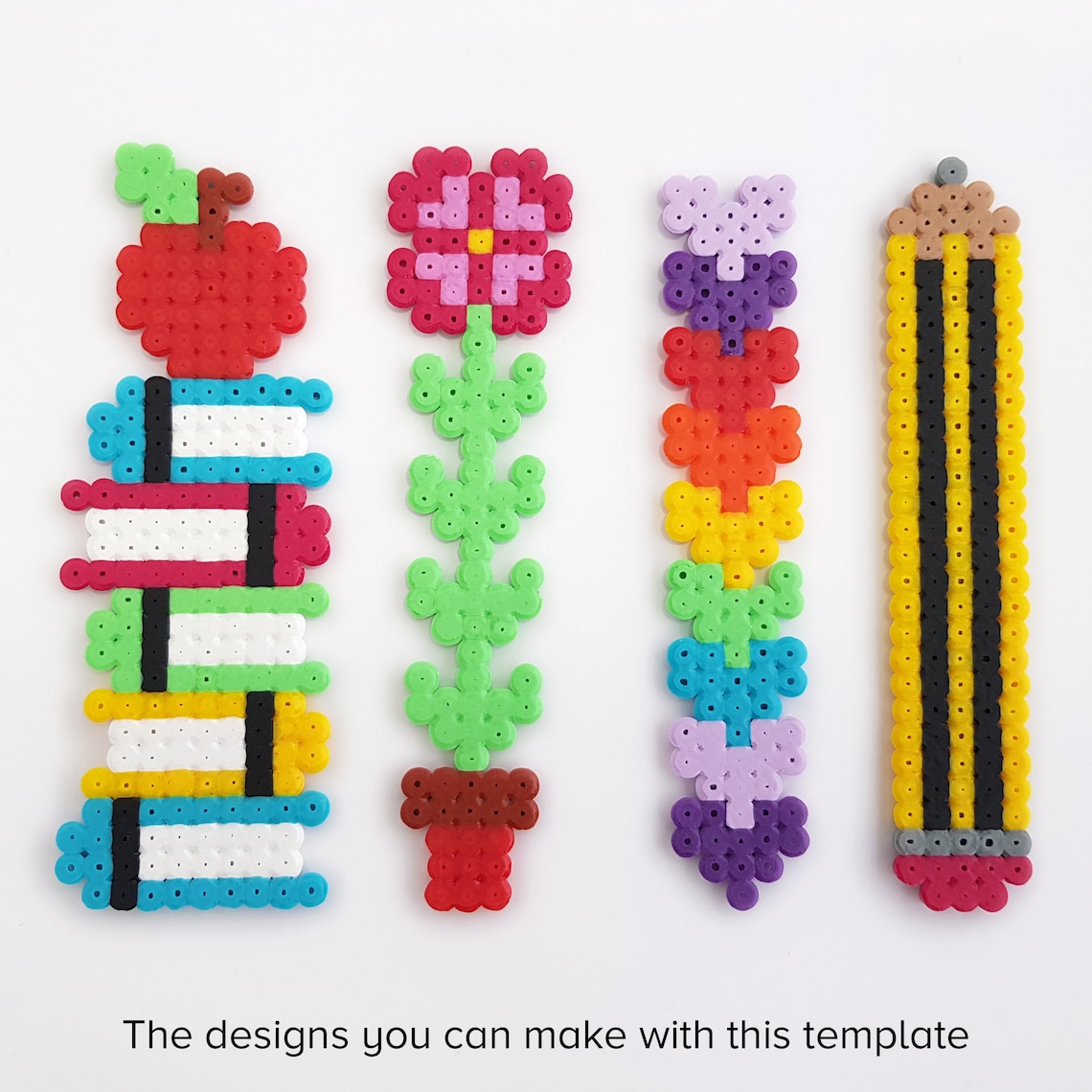 Bookmarks Fuse Bead Template, Teacher Gift Cute Craft, School Friend ...