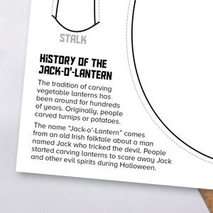 Jack-o-lantern Cut & Paste Craft, Pumpkin Face Drawing Prompt Activity ...