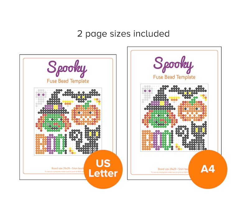 Halloween Fuse Bead Templates, Hama Perler Nabbi Beads Craft Template ...