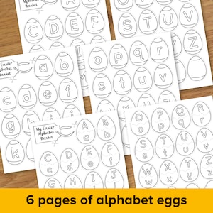 Easter Egg Basket Craft Printable, 18 Page Educational Cut-out & Color ...