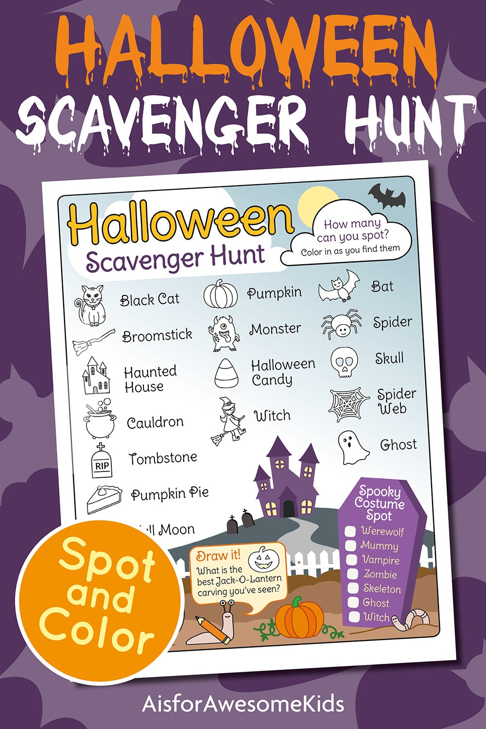 National Holidays Scavenger Hunt Bundle, 7 Celebration Find & Color ...