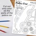 Build a Police Car Cut & Paste Craft, Emergency Service Vehicle ...