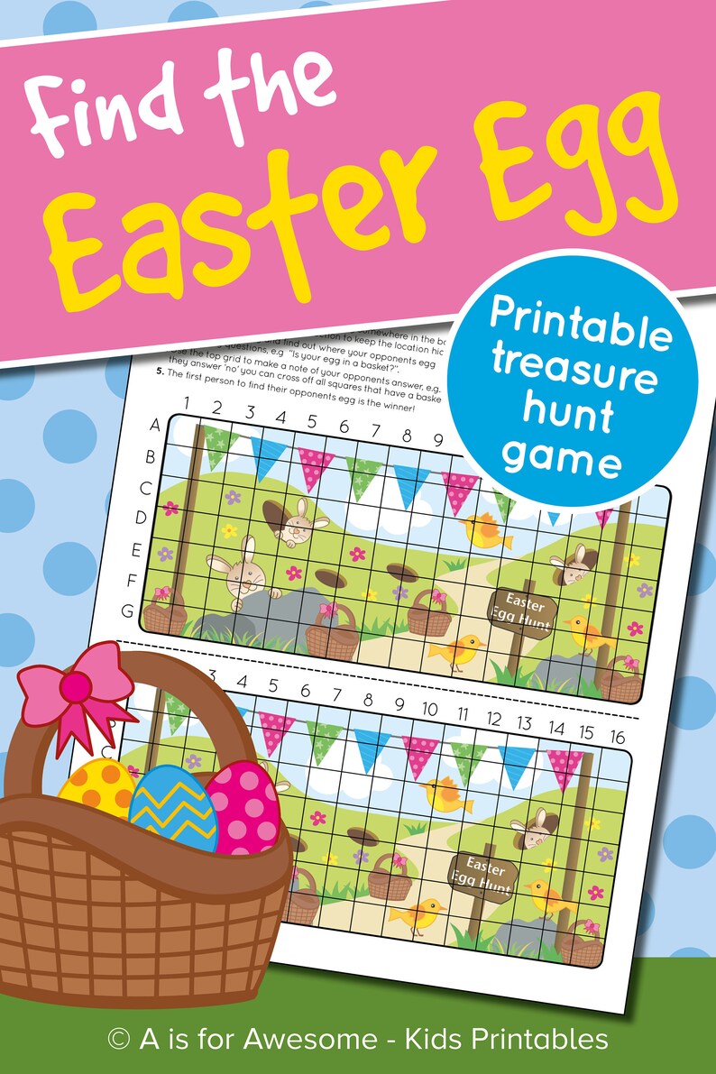 Easter Treasure Hunt Game, Play Find the Egg Challenge, Kids Bunny 2 ...