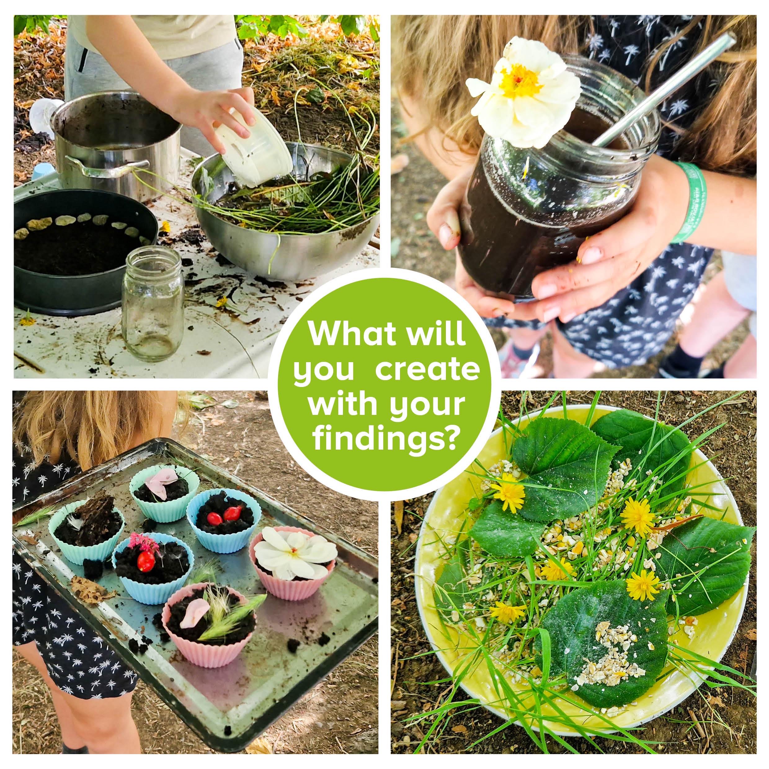 Mud Kitchen Scavenger Hunt List, Kids Outdoor Nature Cooking Treasure ...