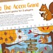 Hide the Acorn Fall Treasure Hunt Game, Kids Autumn 2 Player Paper ...