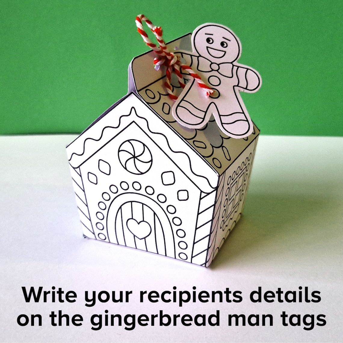 Christmas Gift Box Craft Mini Gingerbread House Present - Etsy