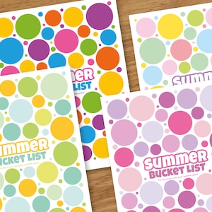 Summer Bucket List Boredom Busters, Kids School Break Activity Planner ...