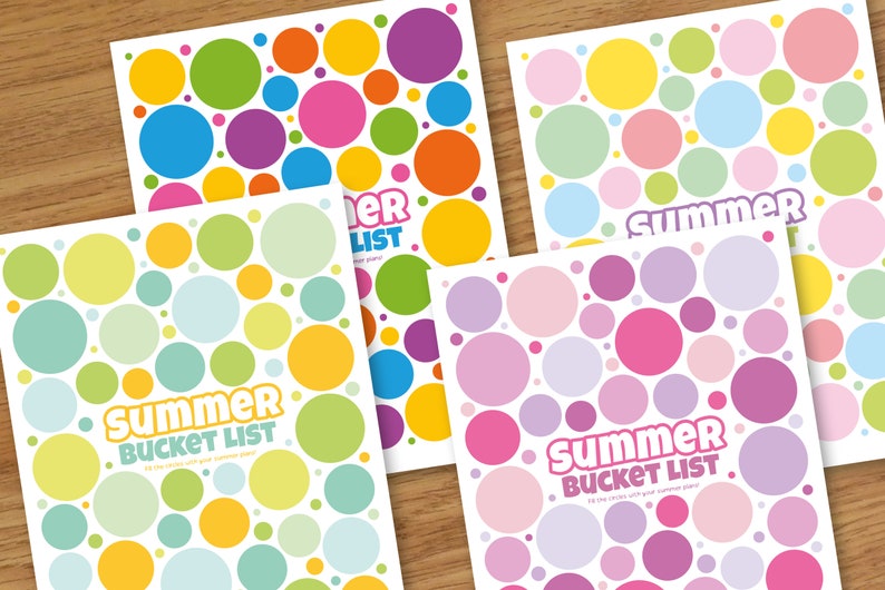 Summer Bucket List Boredom Busters, Kids School Break Activity Planner ...